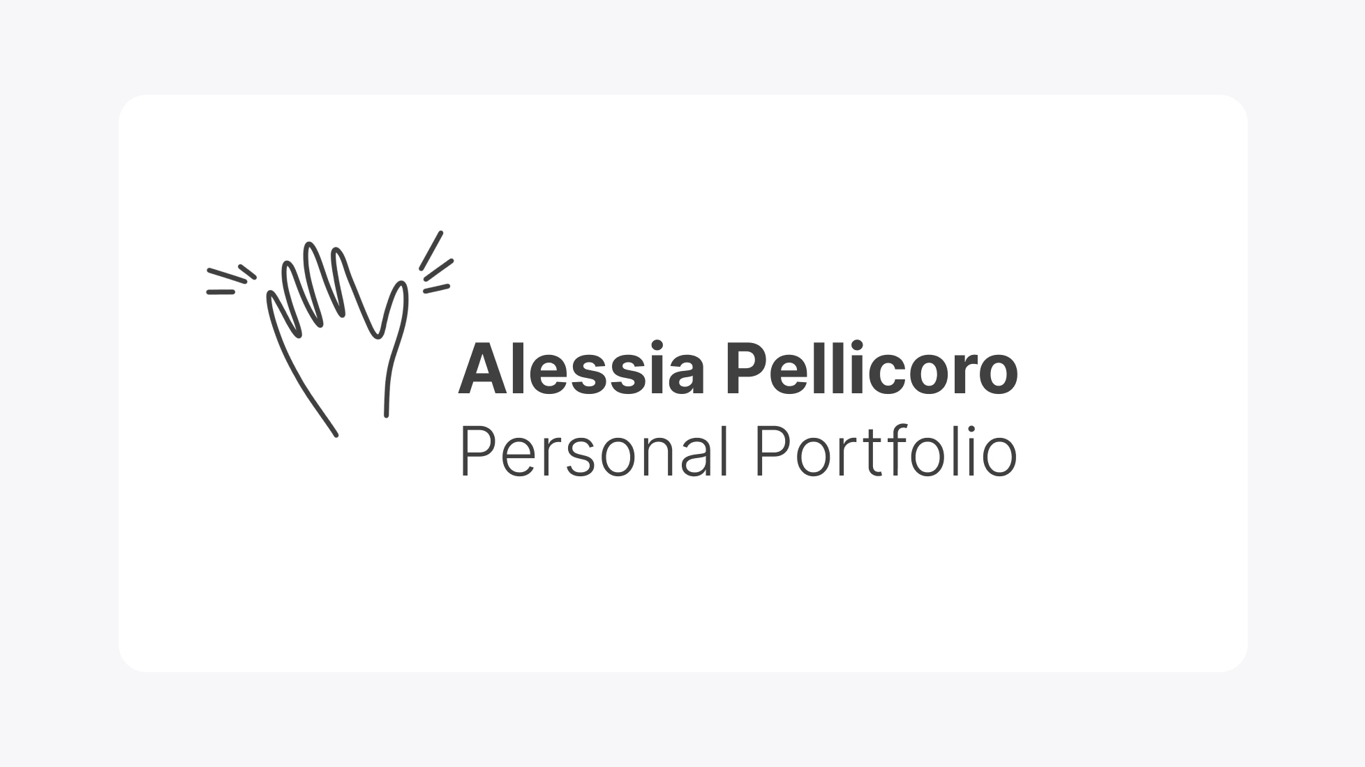 Portfolio | Alessia Pellicoro